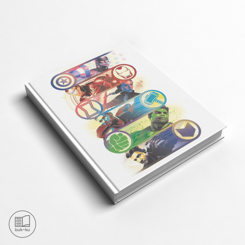 Custom notebook book with avenger iron man motif notes captain america ...