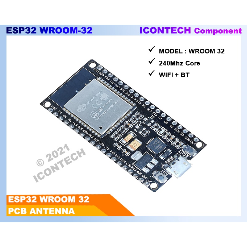 ESP32 WIFI Bluetooth Module 38 PIN ESP32 WROOM 32U ESP32 WROVER ESP32 Devkit C ESP32 WROOM 32D ...