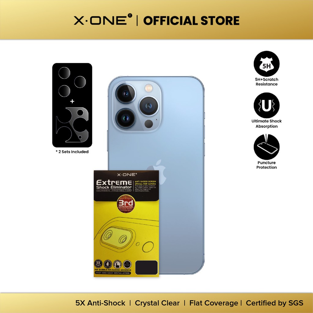 X.One Extreme Camera Lens Protector For iPhone 14 Pro Max/13 Pro/13 (1 ...