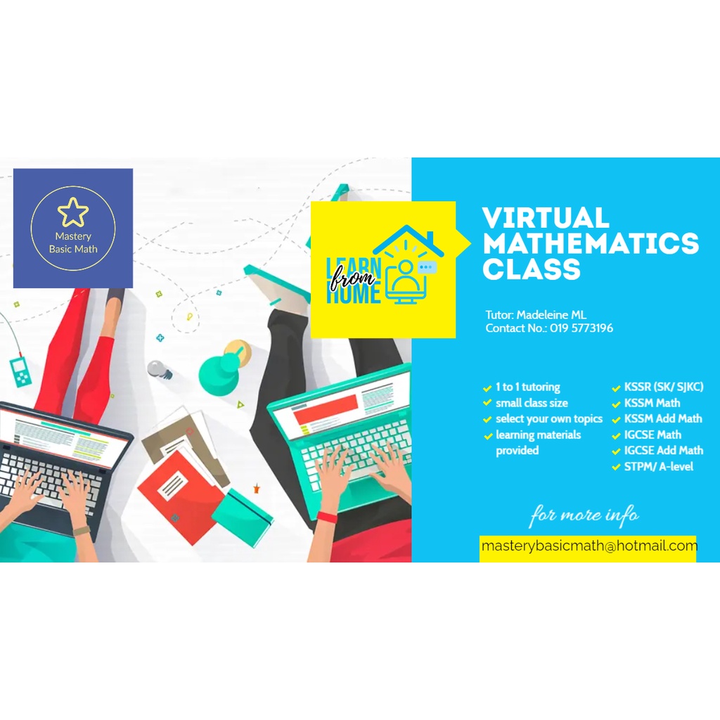 Mastery Basic Math Virtual Study (One to One Private Tutoring) | Shopee ...