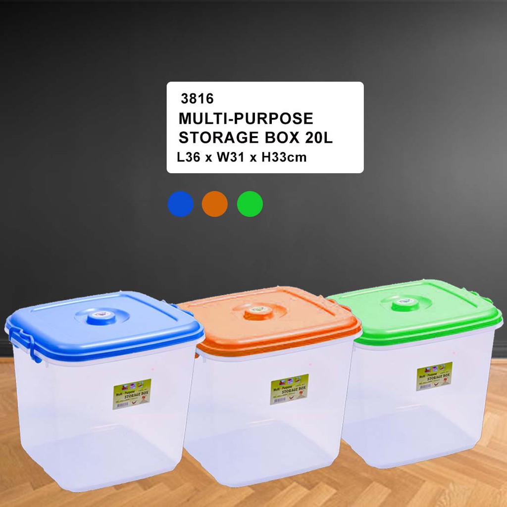 Multi-Purpose Storage Box 20L (3816) | Shopee Malaysia