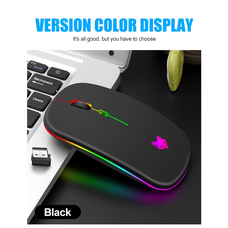 XUNFOX XYH50 A2 Wireless Mouse RGB Rechargeable Mouse Wireless Computer ...