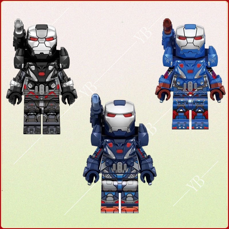 War Machine Assembled Building Blocks Minifigures arvel avengers ...