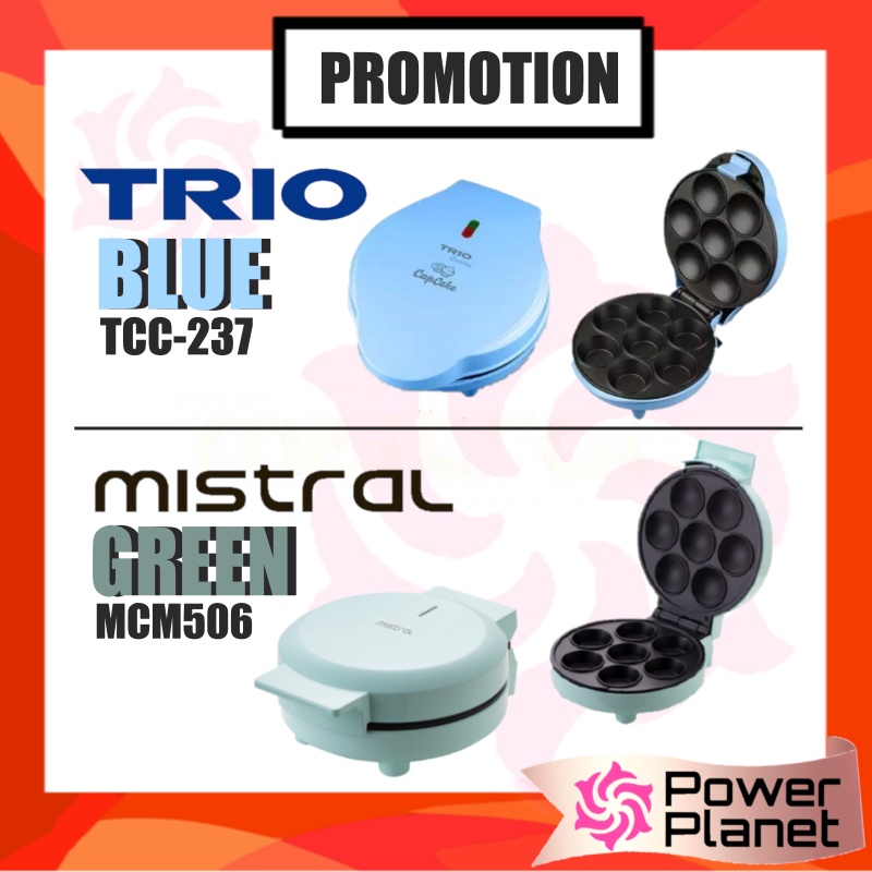 Trio Cupcake Maker TCC-237 Non-stick coating plate TCC237 Blue ...