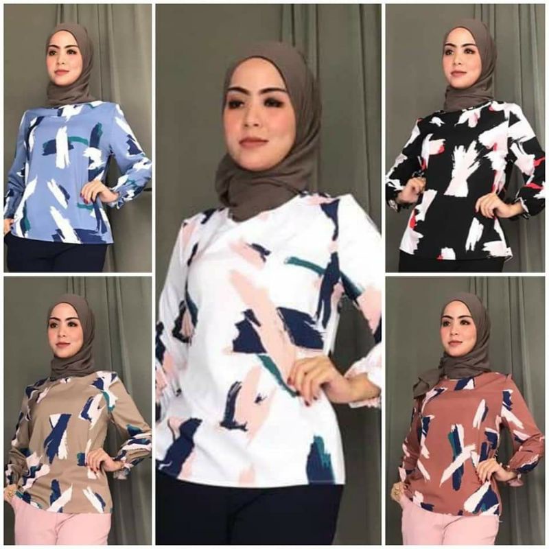 🔥OFFER🔥 Baju Blouse Wanita Murah Free Size | Women Blouse Muslimah ...