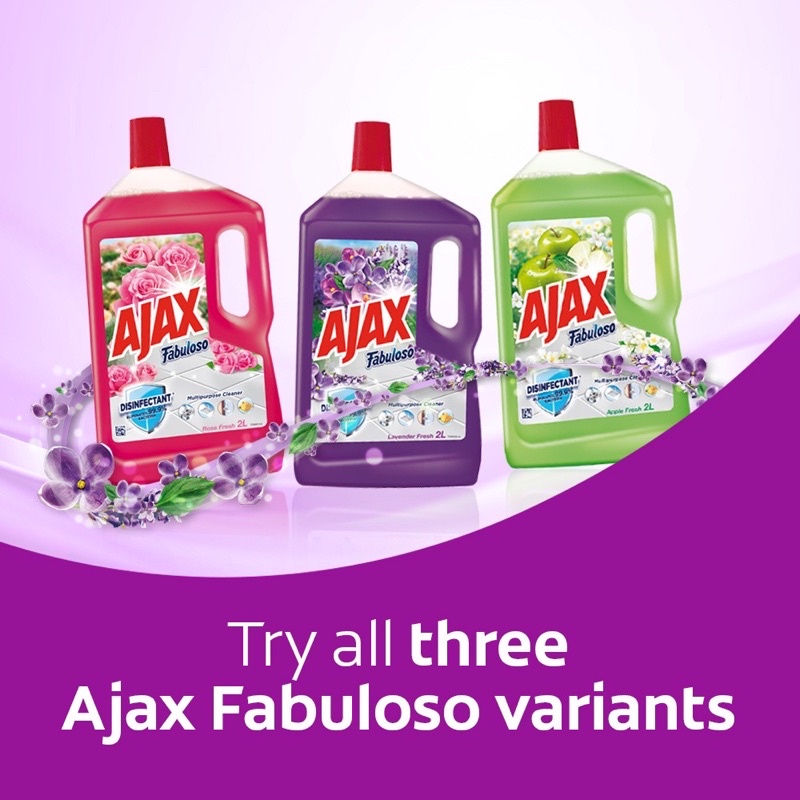 Ajax Fabuloso Antibacterial Cleaner Liquid 2L | Shopee Malaysia
