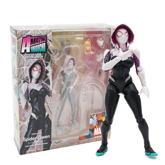 SHF Marvel Amazing Yamaguchi Revoltech Series Spider Gwen Stacy ...