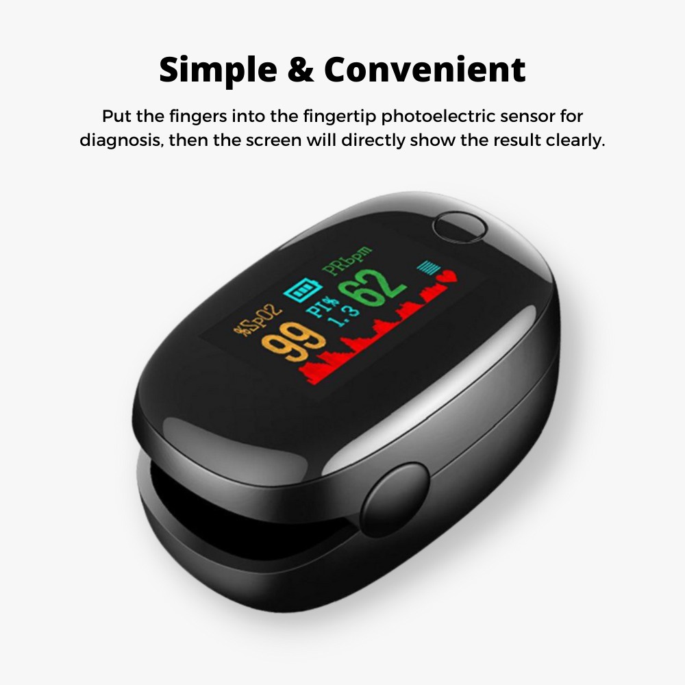 Fingertip Pulse Oximeter Accurate&Fast Spo2 Reading Oxygen Meter ...