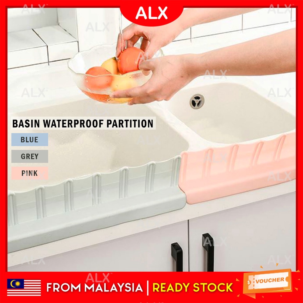 ALX Soft Splash Guard Basin Waterproof Partition Adjustable Water ...