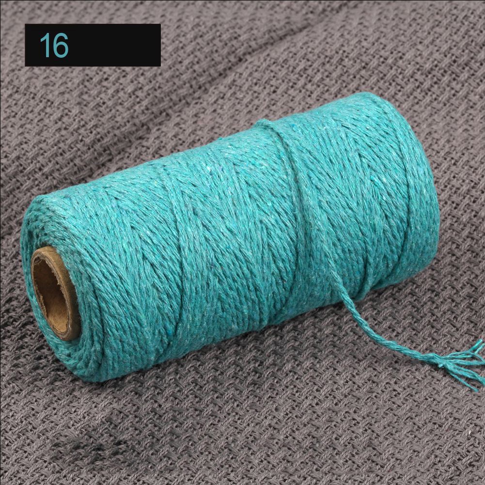 100m Long/100Yard Pure Cotton Twisted Cord Rope Artisan String Crafts ...