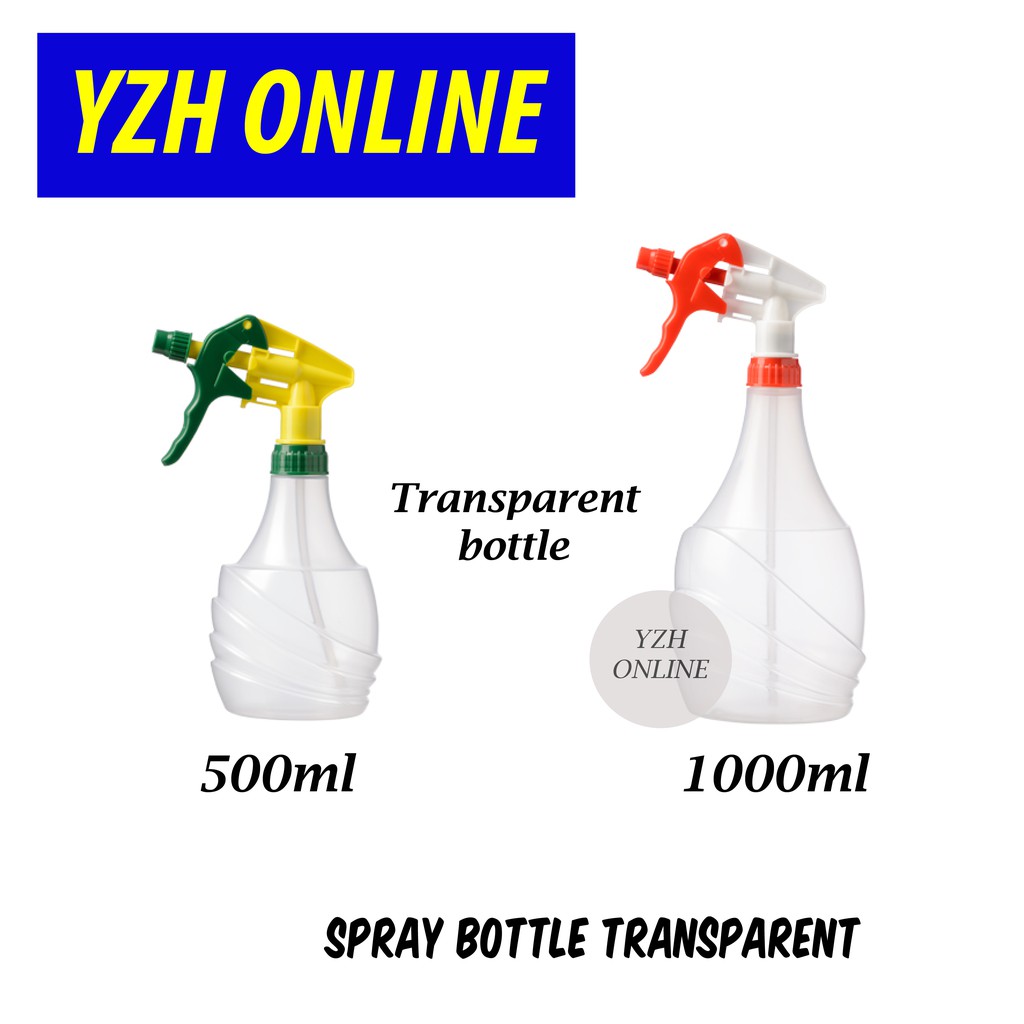 Water Sprayer Transparent 500ml / 1000ml Sprayer Bottle Garden Sprayer ...