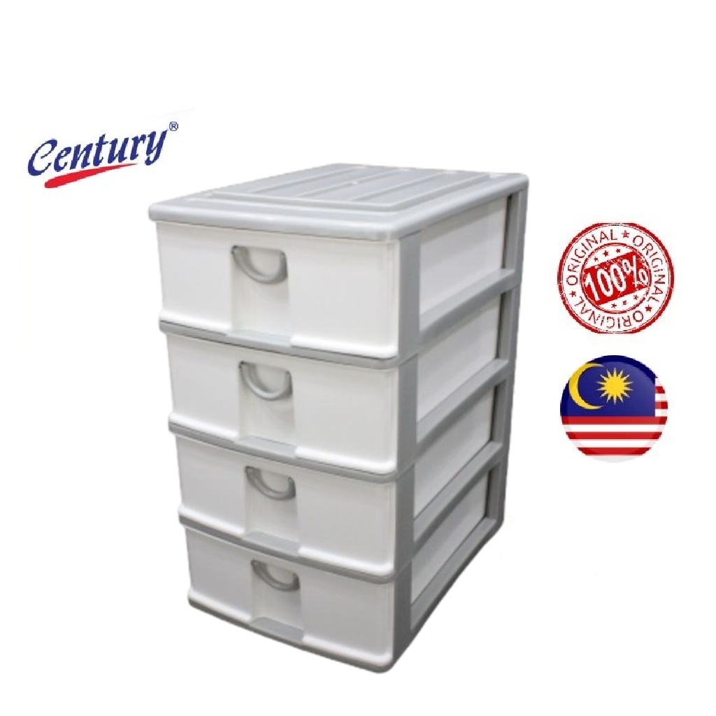 Century Mini Drawer A4 4 TIER Rak Kecil A4 Small Organizer Drawer 4 ...