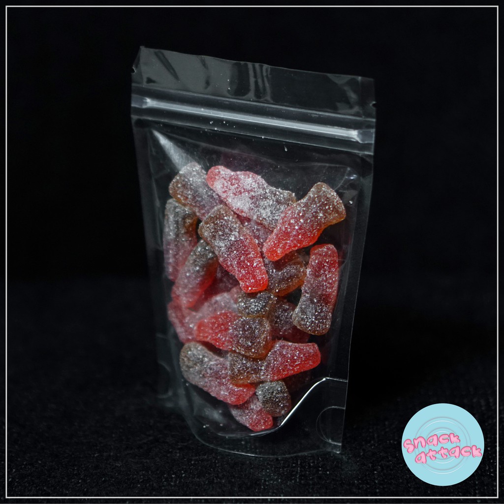 Haribo Sour Fizz Cherry Cola Bottles Gummy Candy - 100g [REPACK ...