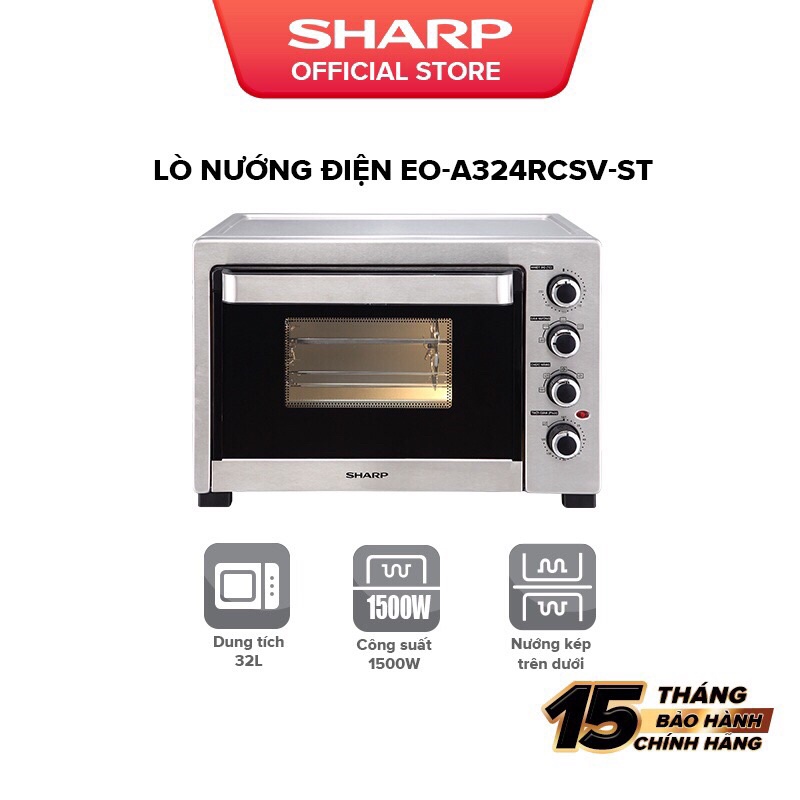 Sharp Waist-A324RCSV-ST Oven (32L) | Shopee Malaysia