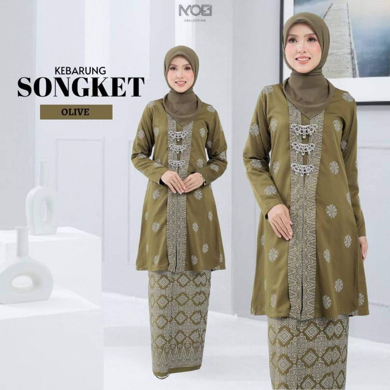 [ kebarung songket ] kebaya songket, kebarung moden . songket bunga ...