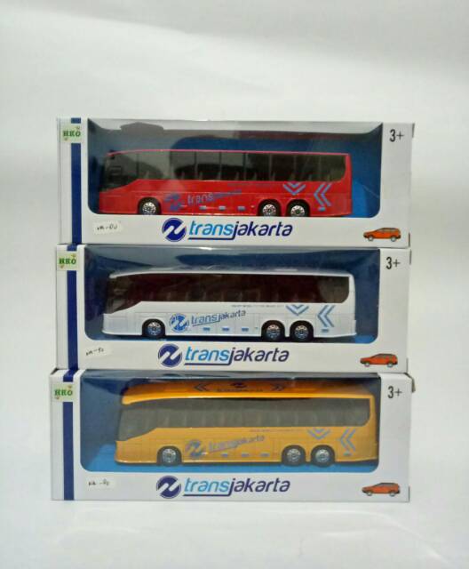 Die cas transjakarta bus / boy's toy / die cast bus | Shopee Malaysia