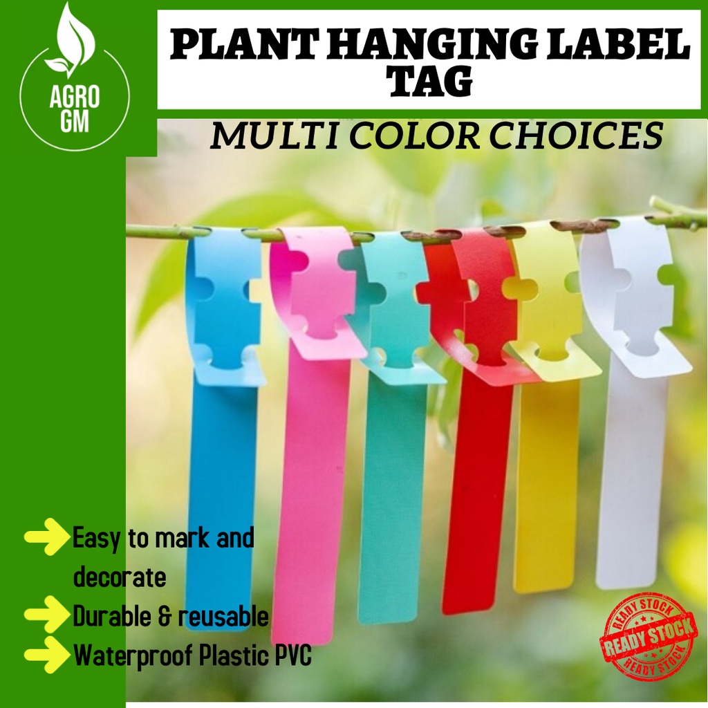 Waterproof PVC plant label tag 100pcs Tagging Pokok / Plant Tag ...