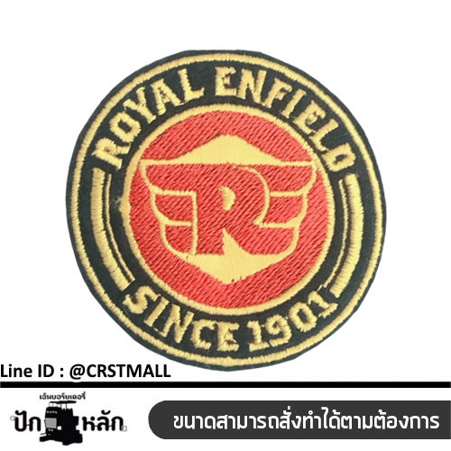 ROYAL ENFIELD Logo Embroidered Iron-On Patch Sticker Motor | Shopee ...