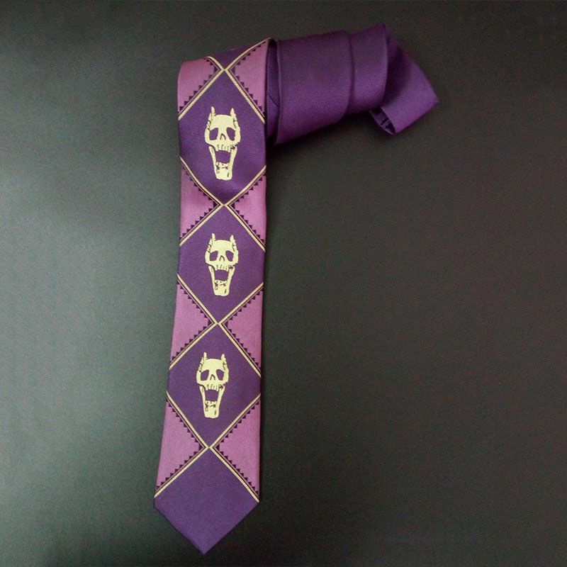 JoJo's Bizarre Adventure KILLER QUEEN Kira Yoshikage Cosplay Tie Purple ...