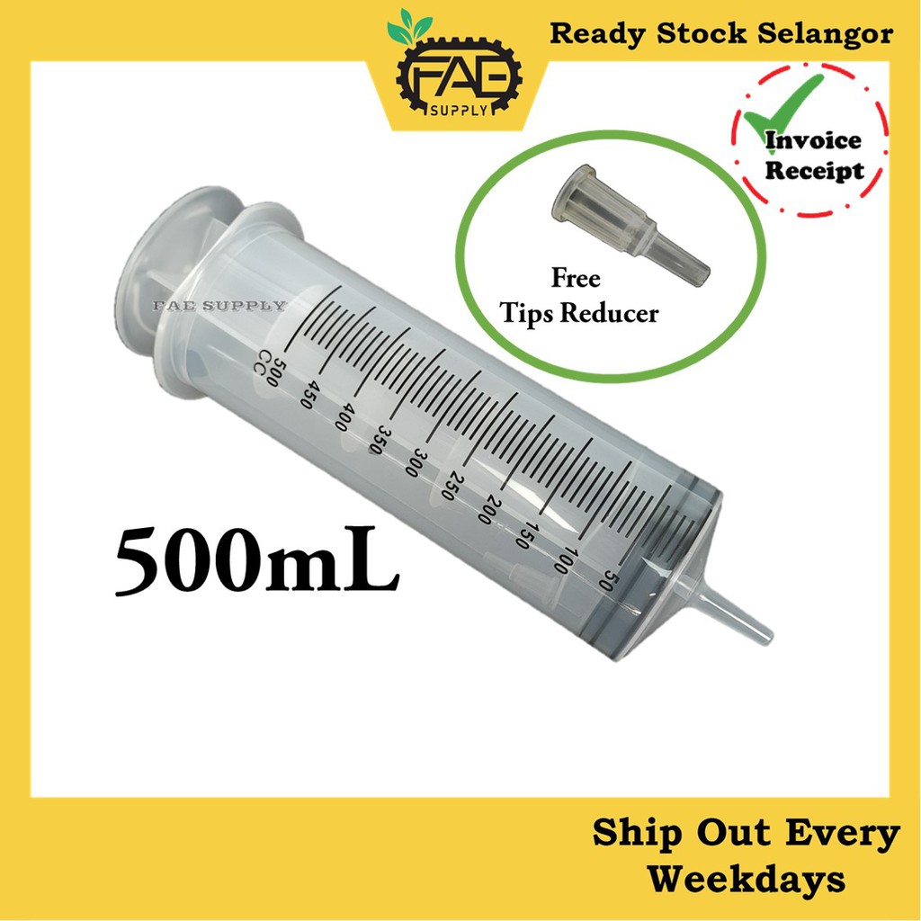 Picagari 500 cc ml disposable syringe catheter tips picagari besar ...