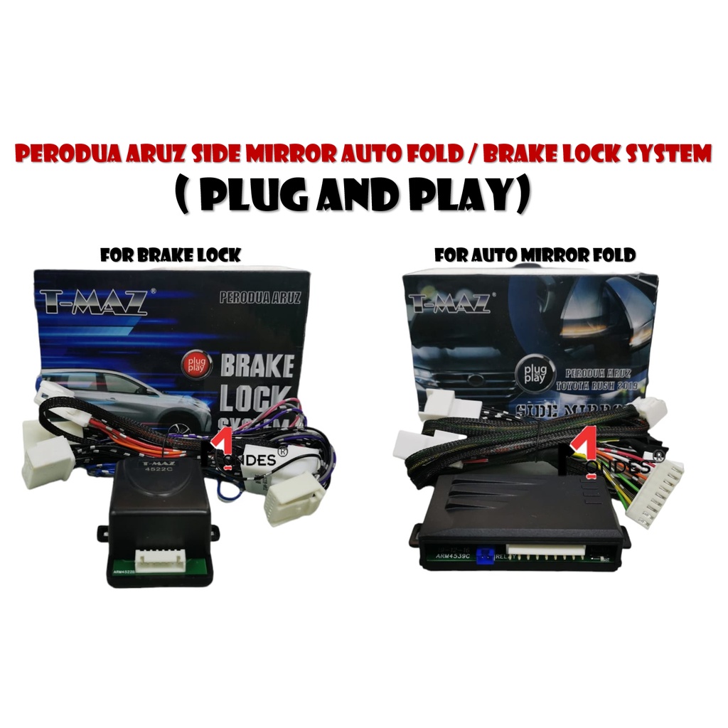 PERODUA ARUZ Door Auto Brake Lock system and Side Mirror Auto Folding ...