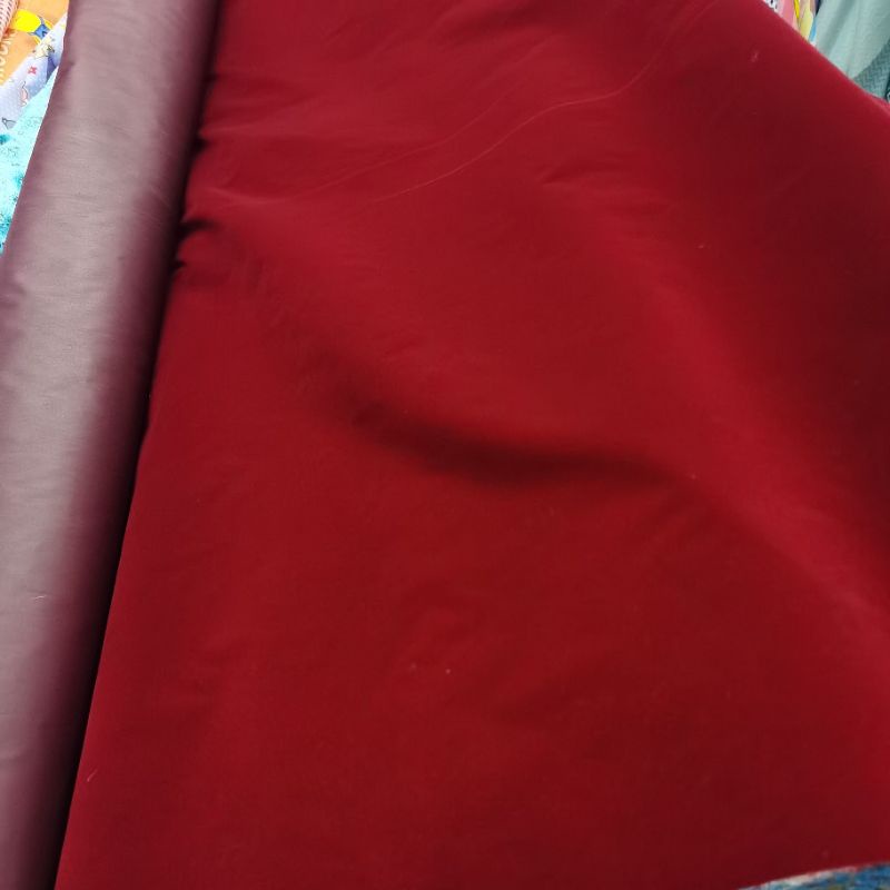 Kain Baldu Plain (Tafita Velvet) 45" | Shopee Malaysia
