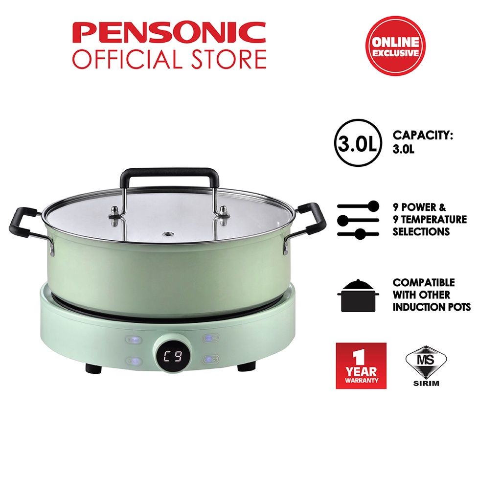 [ ONLINE EXCLUSIVE ] Pensonic Induction Cooker Free 3L Pot, Adjustable ...