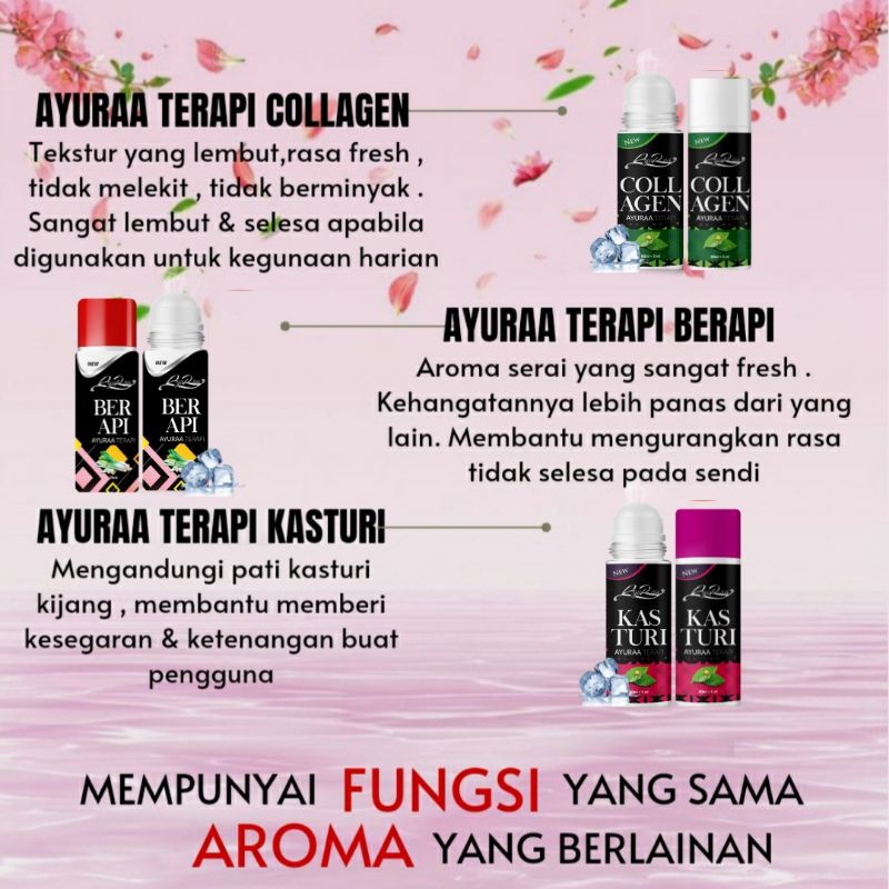 Ayura Theayuraa Ayuraa TERAPI KASTURI/ AYURA TERAPI COLLAGEN/ AYURA TERAPI BERAPI MINYAK ANGIN ...