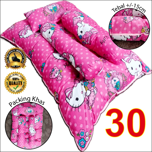 Tilam kekabu Baby Tebal 4 in 1 Set Imanina ( Gift ) Baby Bedding Set ...