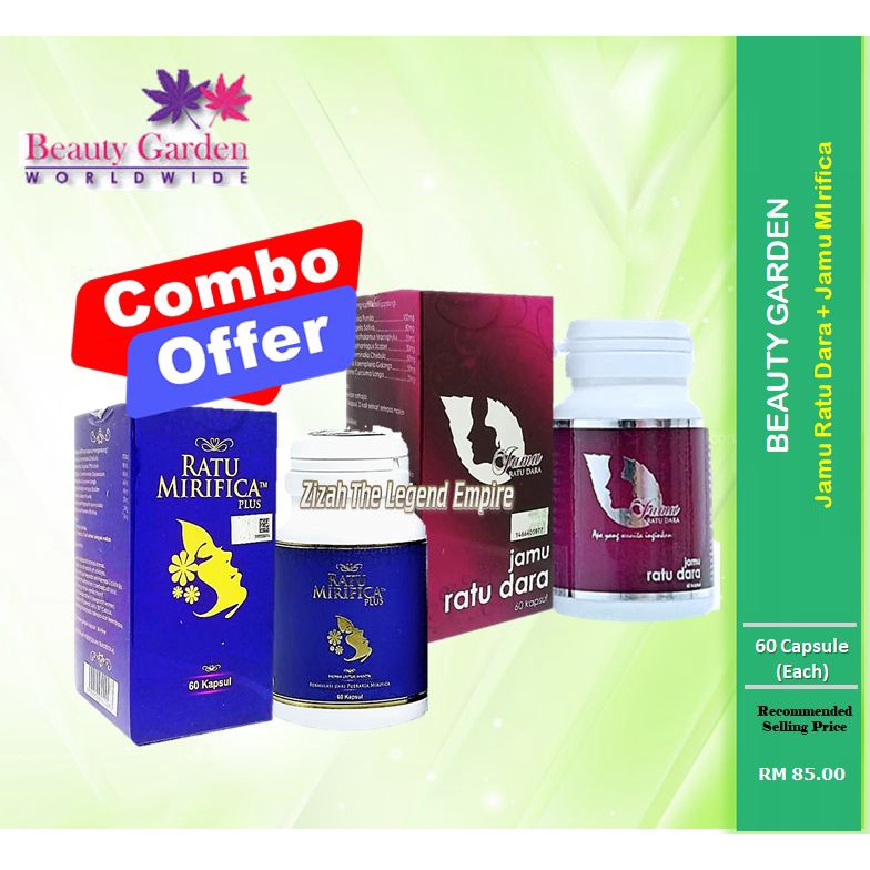 Beauty Garden Combo Pack - Jamu Ratu Dara 60 Kapsul + Jamu Ratu ...