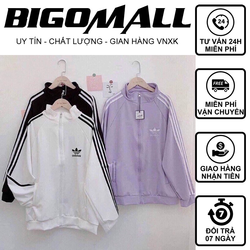 Jacket Super cool Dat logo three-striped felt BIGOMALL | Shopee Malaysia