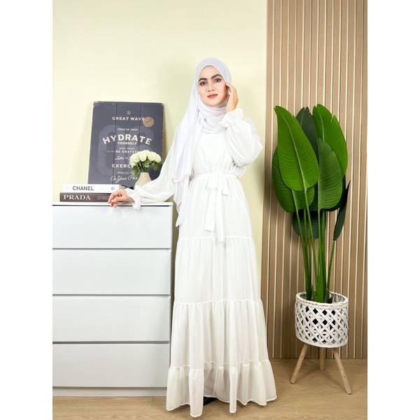 🔥HOT SELLING AND DEALS🔥DRESS CHIFFON VIRAL / DRESS LABUH KEMBANG FLOWWY ...