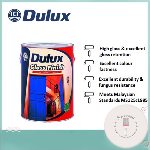 ICI DULUX | Gloss Finish Paint - Cat Minyak Kilat utk kayu & besi 5L ...