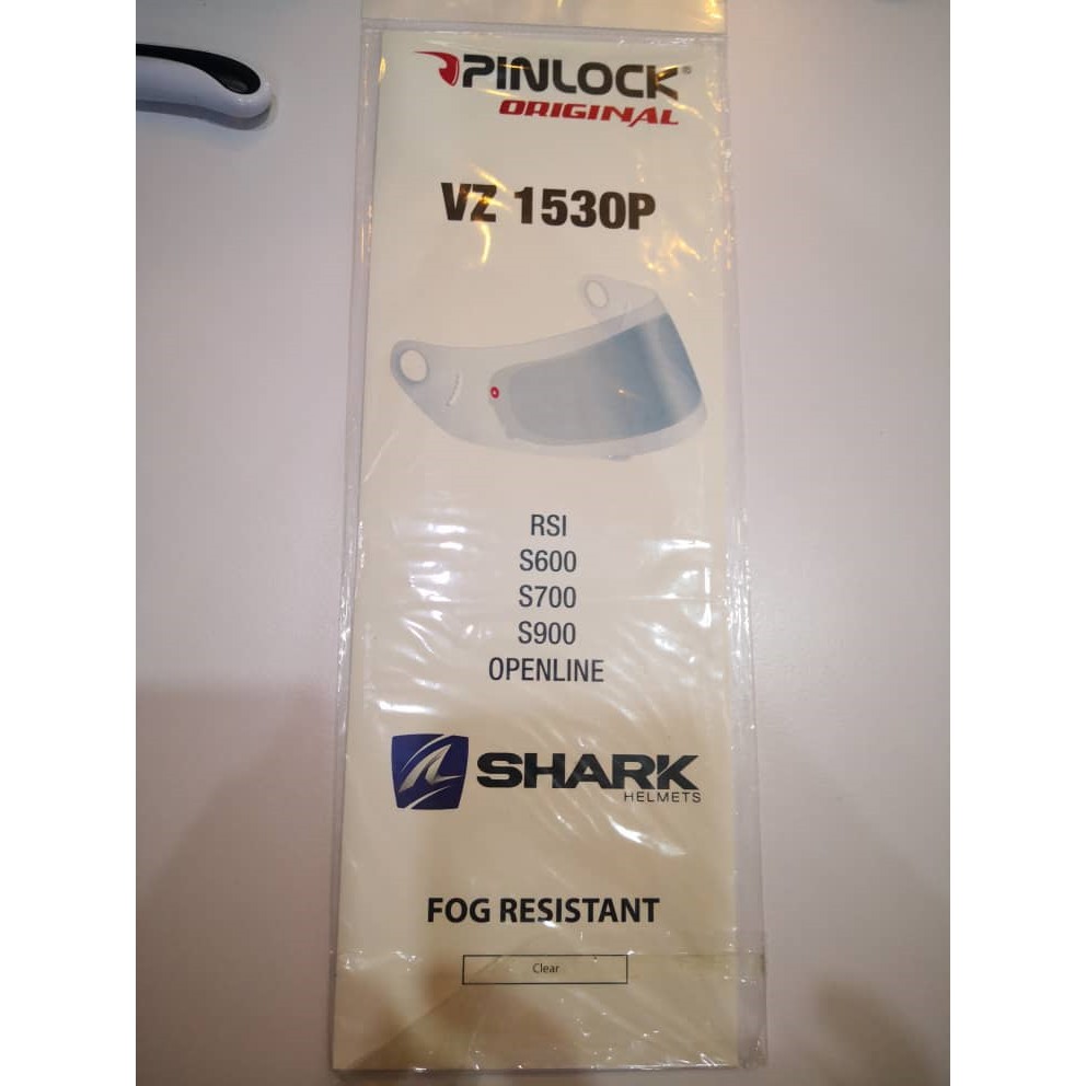 PINLOCK ORIGINAL SHARK OPENLINE VZ 1530P FOG RESISTANT CLEAR RSI/S600 ...