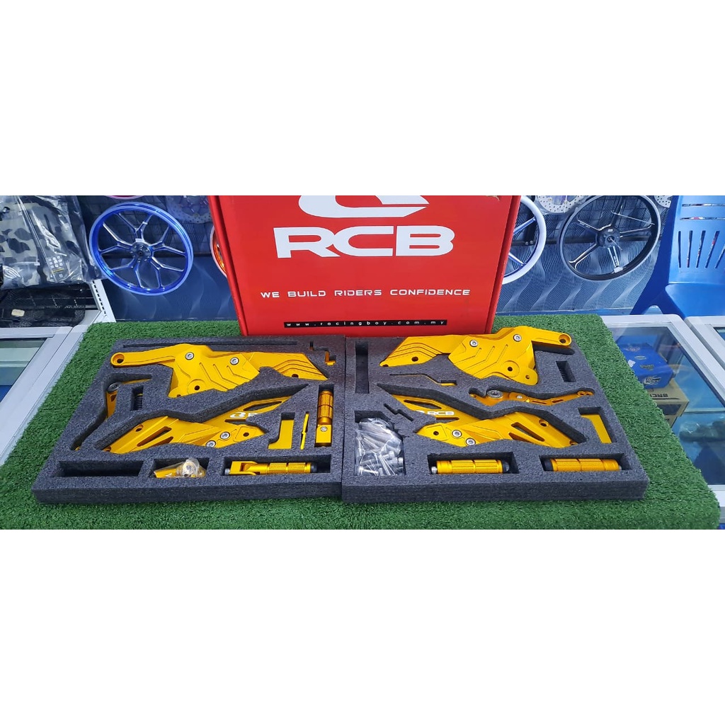 RACING BOY FULL SET FOOTREST RACING ALLOY FRONT AND REAR HONDA RS150 ...
