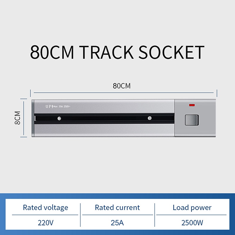 #HOT# 40/60/80cm Electric Extension Track Socket Hidden Concealed Wall ...