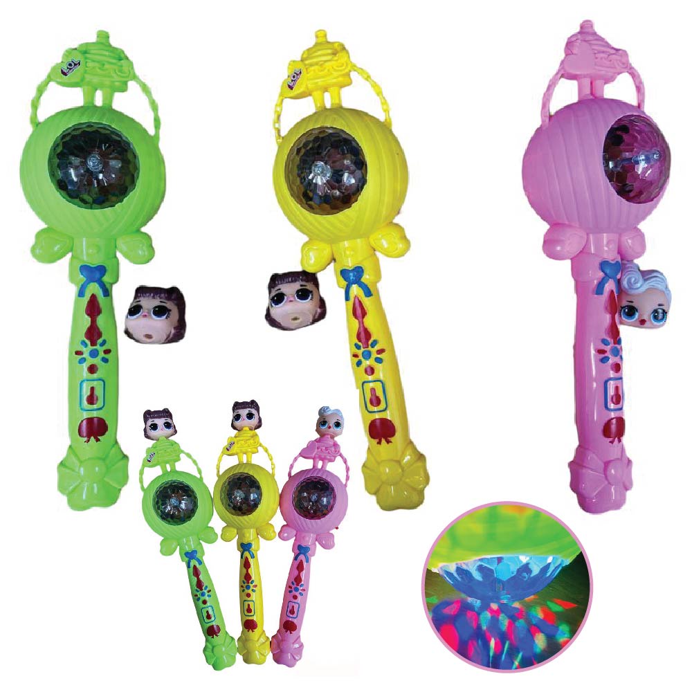 LOLO Princess Pink Yellow Green Princess Light Stick With Light And ...