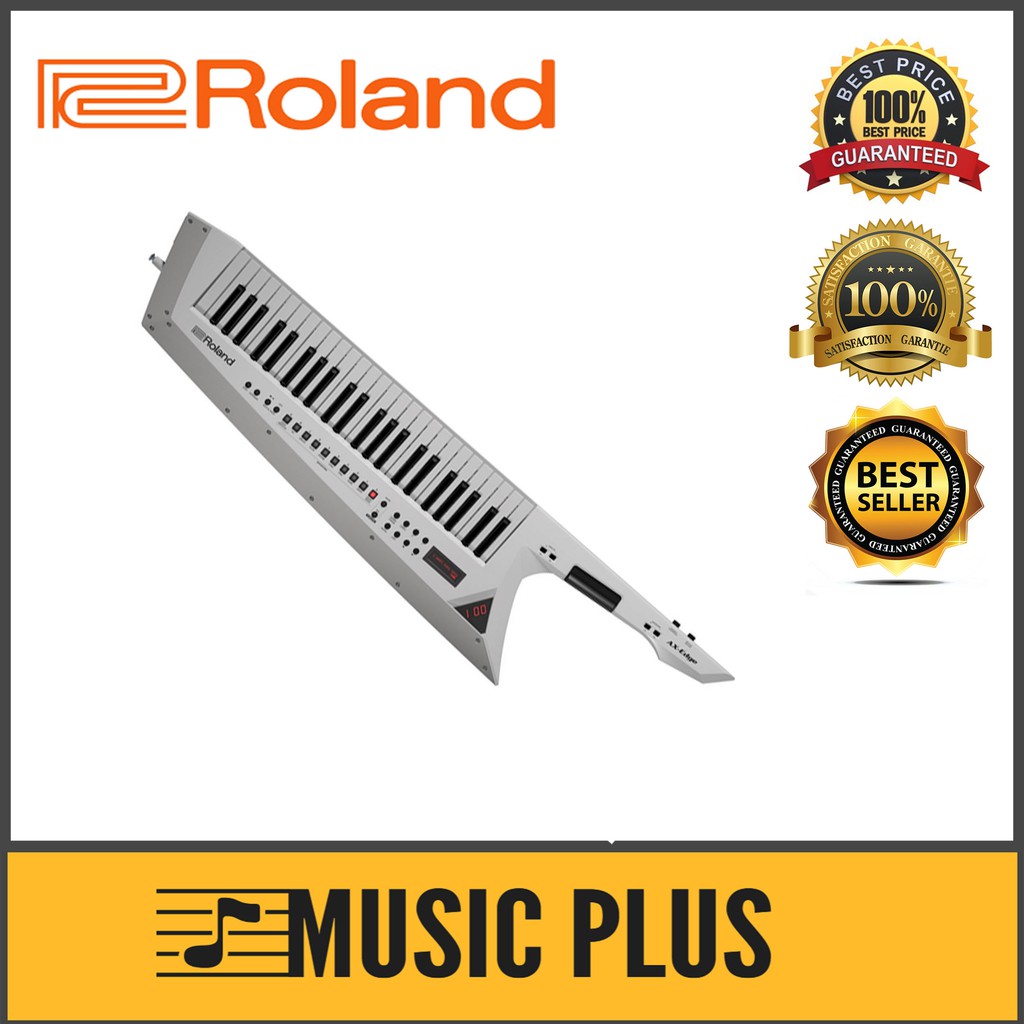 Roland AX-Edge 49-Key Keytar Synthesizer - White (AXEdge AX Edge ...