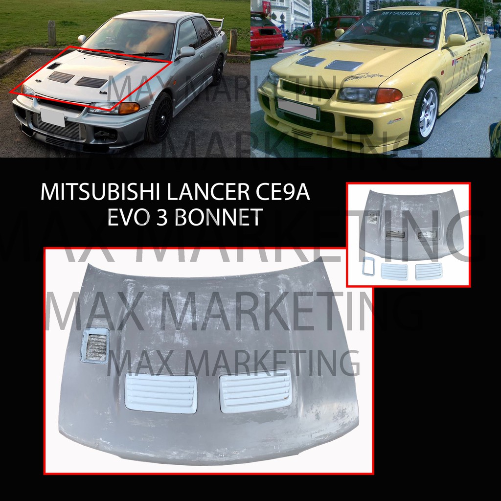 MITSUBISHI LANCER CE9A EVO 3 E3 BONNET BONET | Shopee Malaysia