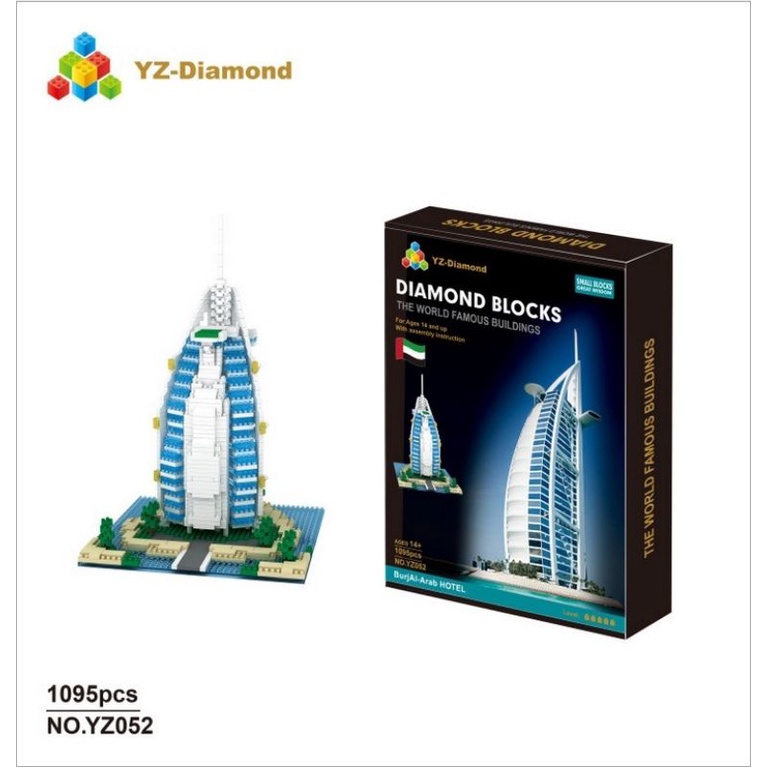 [READY STOCK SHIP FROM MALAYSIA] YZ Burj Al Arab Dubai Hotel Building ...