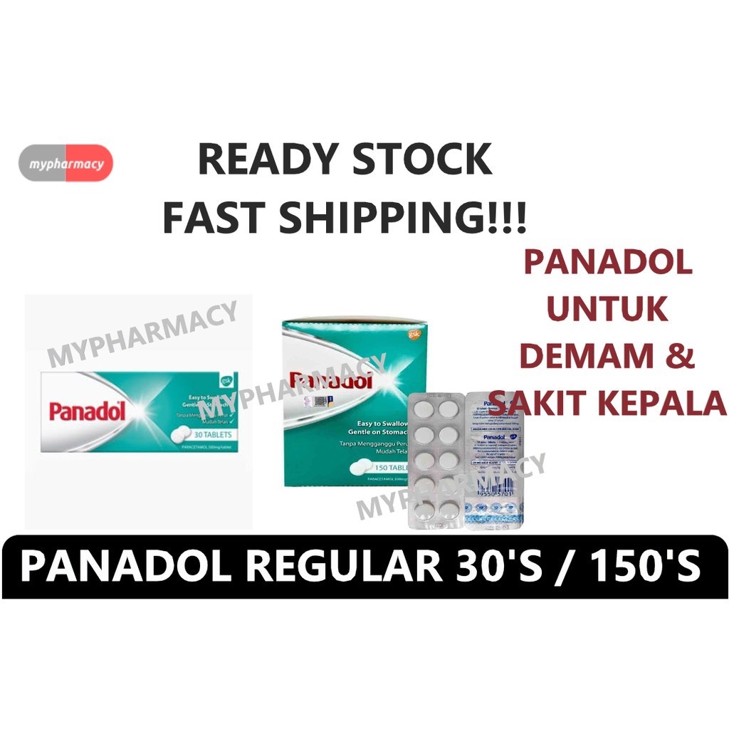 PANADOL REGULAR TABLETS 500MG [ 3X10'S / 15 X 10'S ] | Shopee Malaysia
