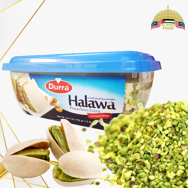 Halwa Extra Pistachio Durra/Tahini Ground Sesame Spread. Halawa With ...