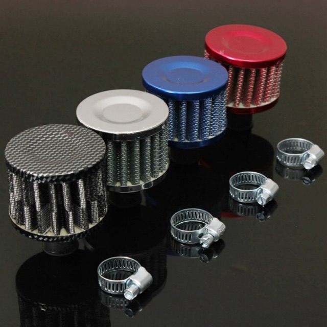 Racing Car Mini Air Filter 12 MM Carbon Silver Blue Red | Shopee Malaysia