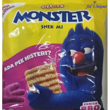 Mamee Monster BBQ Flavour Limited Edition 25gm x 8 packs (Ada Pek ...