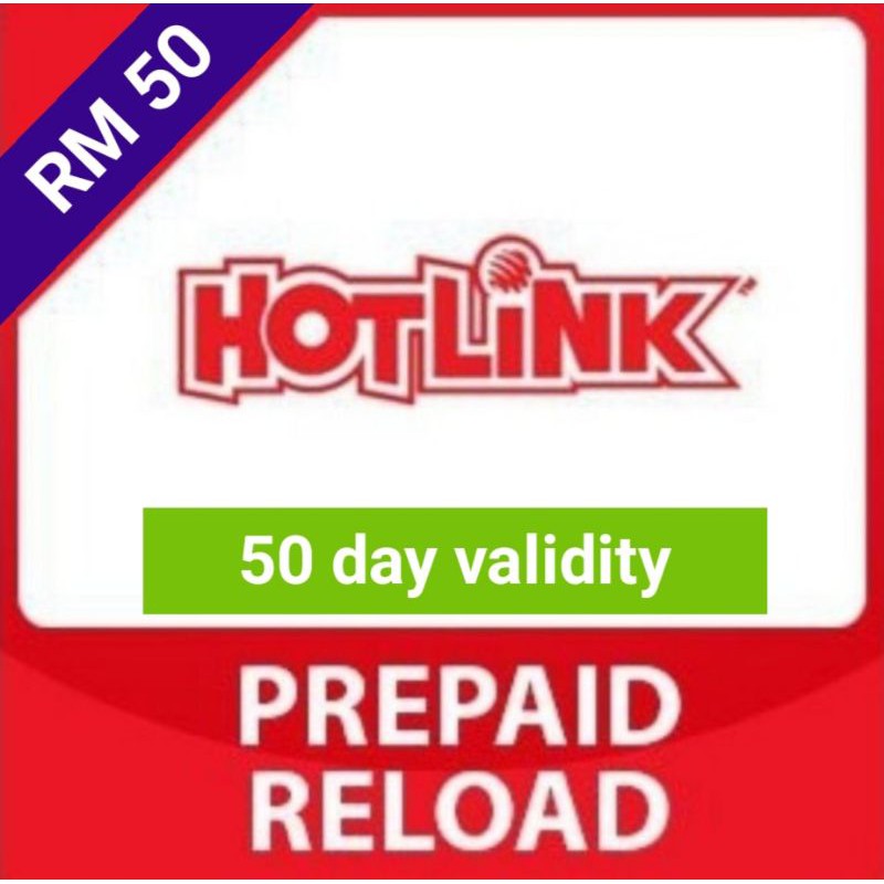 [RM 50]Hotlink Maxis Prepaid Topup Reload (not share a topup) | Shopee Malaysia