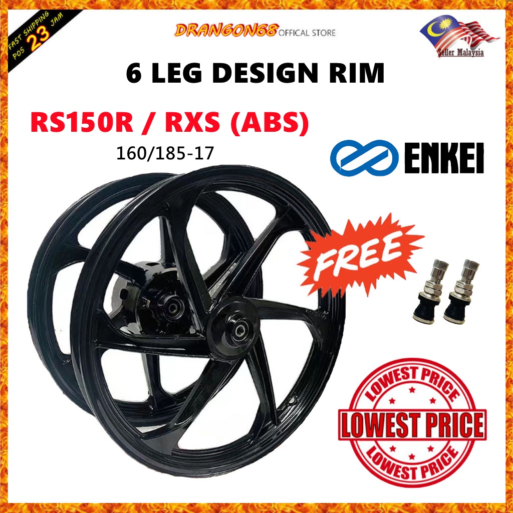 Rs150 / RS-X 6Leg y125z design sport rim 🔥PNP 🔥Enkei HONDA RSX 150 ...
