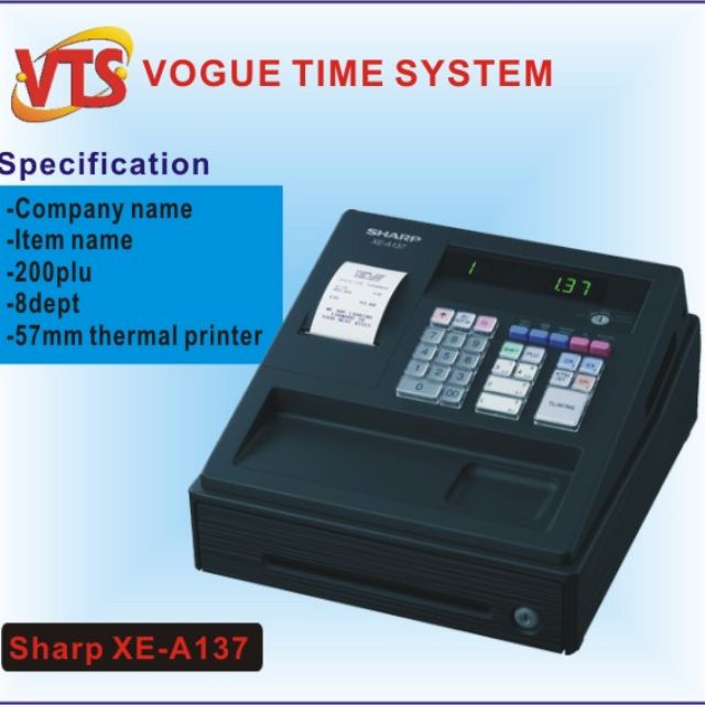 Sharp XEA 137 cashier counter cash register machine | Shopee Malaysia