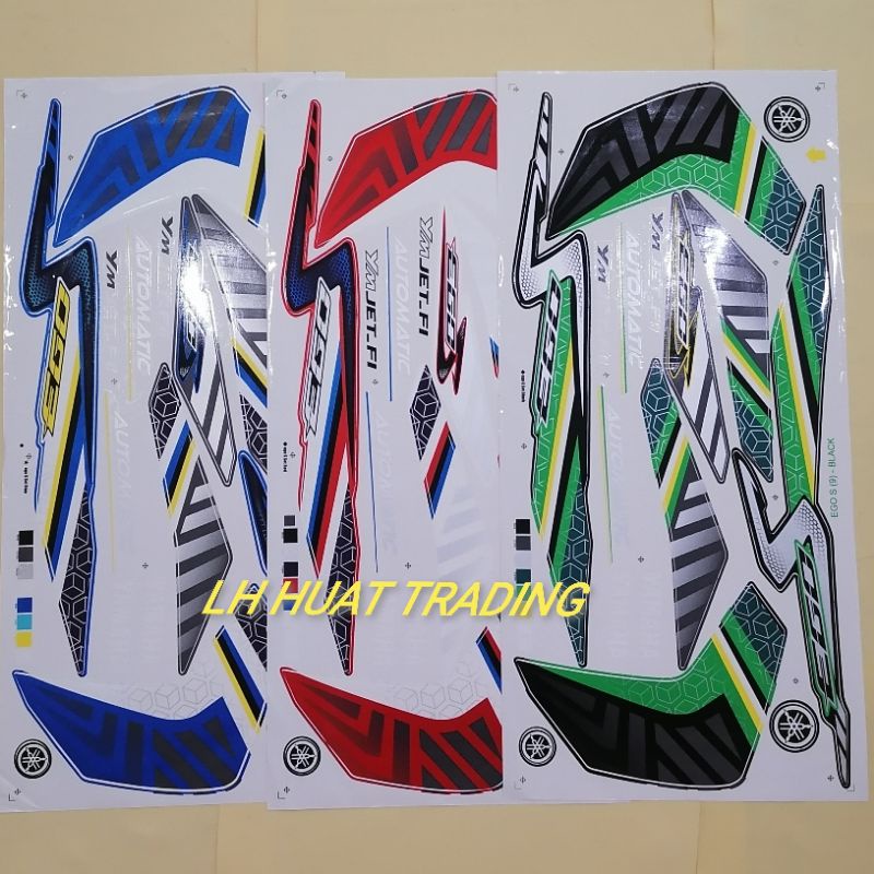YAMAHA 🌟SCOOTER EGO S ( 9 ) 🌟BODY STICKS | Shopee Malaysia
