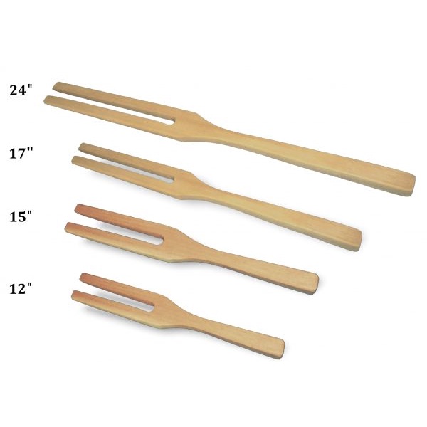 12“ / 14" / 16" / 18" / 24" Wooden Rice Fork Paddle Wood / Sudip Kayu 2 ...