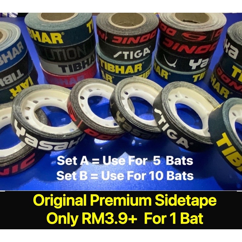 Original Table Tennis Sidetape Tibhar Stiga Donic Yasaka side tape ...
